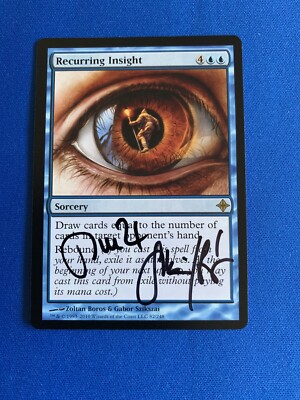 MTG Magic Recurring Insight Signed Artist Prf Rise Of The Eldrazi Boros ...