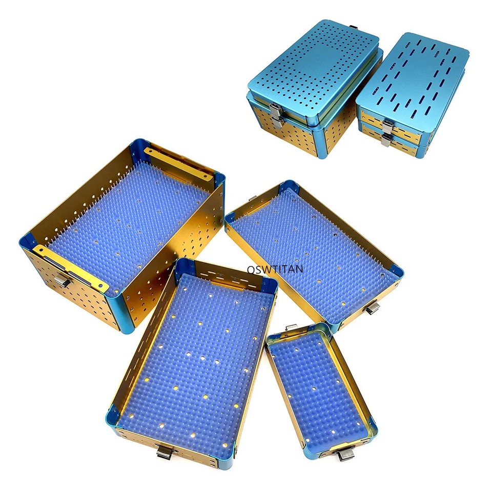 Sterilization Case Disinfection Tray Aluminium Box Opthalmic Surgical ...