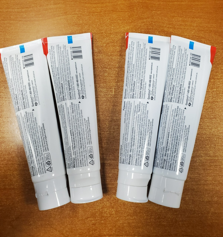 4Pk Colgate Total Active Prevention Whitening Toothpaste Gel/Paste Exp ...