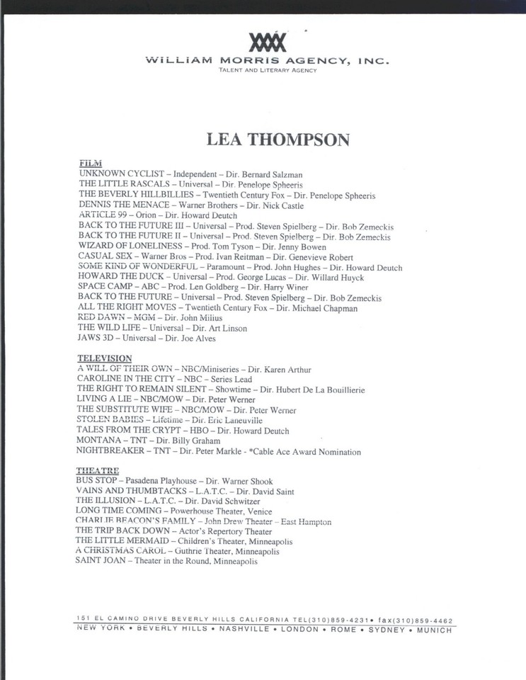 Lea Thompson - Signed Autograph Headshot Photo - Back to the Future | eBay