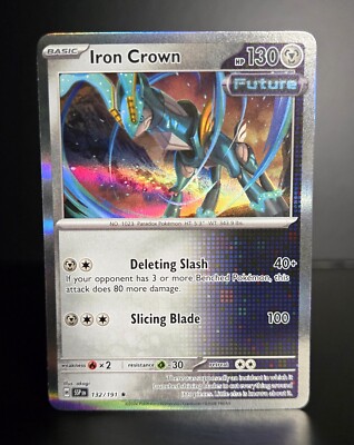Pokémon TCG - IRON CROWN - 132/191 - Holo - Rare - Surging Sparks (2024 ...