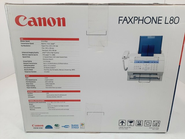 Canon FaxPhone L80 All-In-One Laser Printer for sale online | eBay