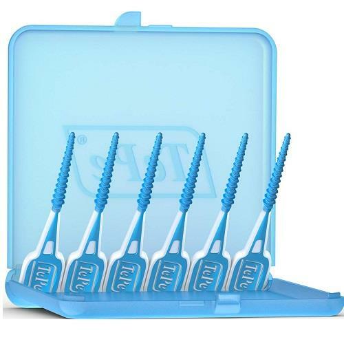 TePe Easy Pick Interdental Brush Blue - 36 Picks & Travel Case ...