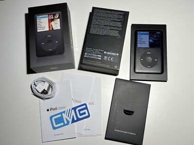 Apple iPod classic 6.Generation Schwarz 80GB 6G 6th OVP MB147 Model ...
