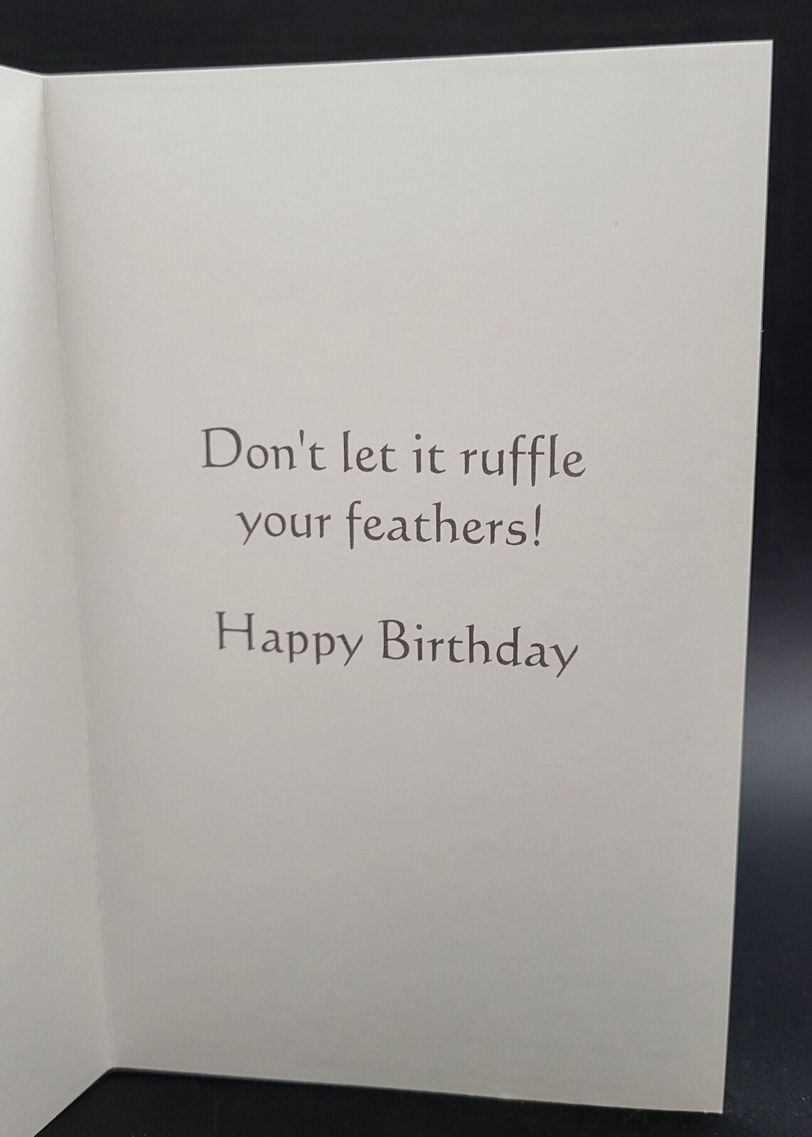 (10 Cards) It's Only a Birthday...Don't Let it Ruffle Your Feathers (w ...