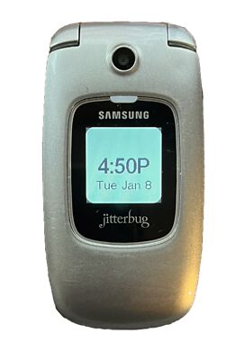 Samsung Jitterbug Greatcall Silver Cell Flip Phone Mobile Phone | eBay