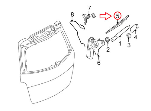 NEW MERCEDES BENZ CLA C117 REAR WIPER BLADE A1178200045 OEM NO DUTY TO ...