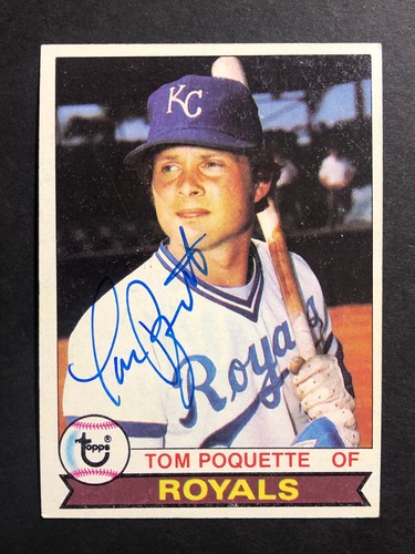 Tom Poquette Royals Signed 1979 Topps Baseball Card #476 Auto Autograph ...