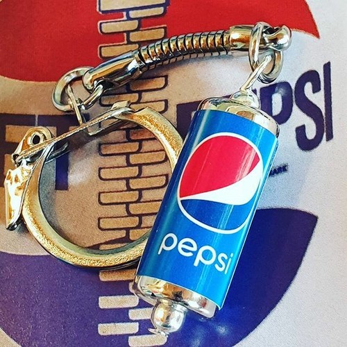 Unique PEPSI CAN KEYRING fab COKE soda DRINK keychain HANDMADE ...