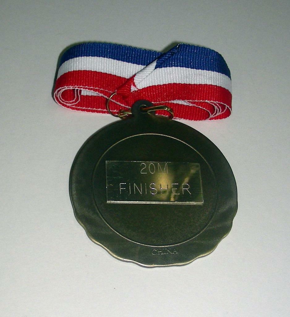 BLACK CAT MILER & ALLIE'S 20 Miles Marathon Finisher Medal w Original ...