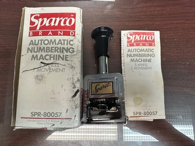 Sparco Automatic Numbering Machine (SPR-80057) | eBay