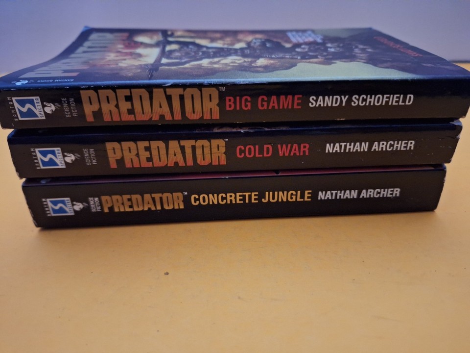 PREDATOR novels CONCRETE JUNGLE, COLD WAR, BIG GAME 1990s Archer ...
