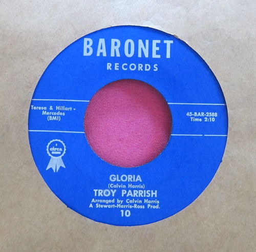 TROY PARRISH - Gloria / Laugh - clean 45 rpm - Baronet 10 | eBay