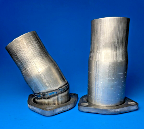 2.5"Header to 2.25"OD Angle Free Float Aluminized 3 Bolt Collector ...