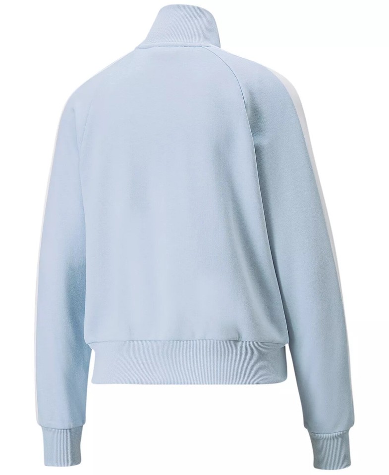 PUMA Iconic T7 Women's Medium Arctic Ice Blue Zip Up Activewear Jogging ...