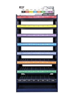 MFR ALL METAL WHEEL WEIGHT RACK FOR WEIGHTS P, AW, MC, IAW, FN, EN, TN ...