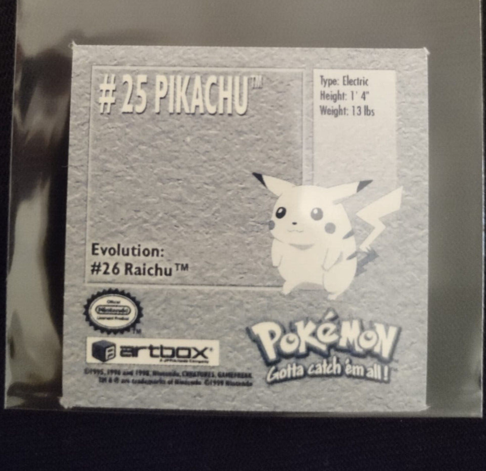 Pokemon Pikachu Artbox Sticker 1999 - Near Mint | eBay