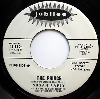 SUSAN RAFEY 45 The Prince / Right On Time VG++ Girl Group PROMO Popcorn ...
