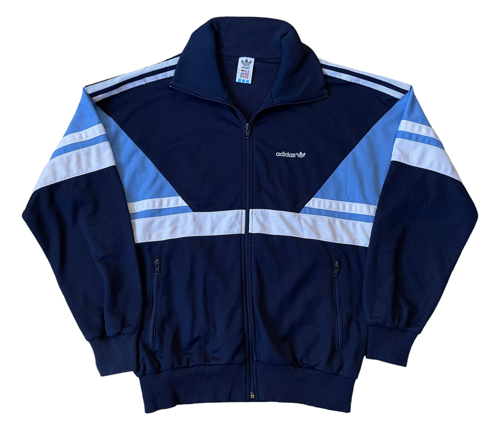 Vintage 70's Adidas Jacket Track Top West Germany Rar… - Gem