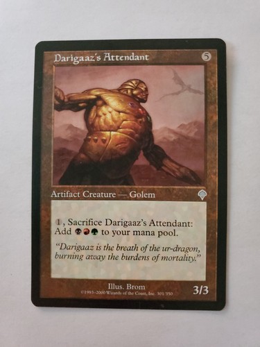 MTG Magic The Gathering Card Darigaaz's Attendant Artifact Creature ...