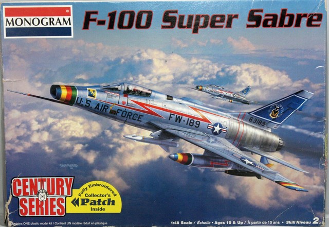 Monogram 5496 1/48 F-100 Super Sabre Plastic Model Kit F6 for sale ...