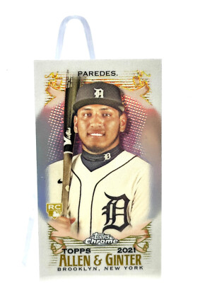 ISAAC PAREDES 2021 Topps Allen & Ginters Chrome Mini (RC) Detroit ...