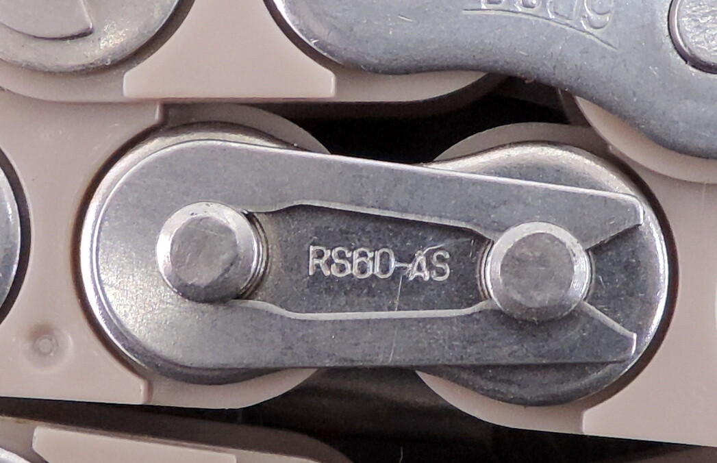 RS60-AS RC-60SS Plastic Conveyor Roller Chain Roll 3/4" Pitch 59" Free ...