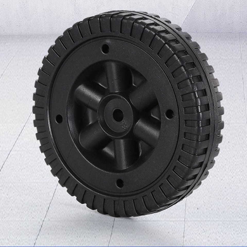 2 Pieces BBQ Grill Wheels 6 inch Plastic Wheels Smooth Rolling Tires ...