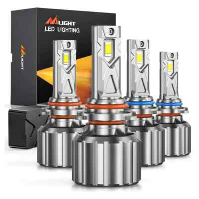 Nilight 9005 9006 LED Headlight Bulbs FS1 Series | 4 BULBS | eBay