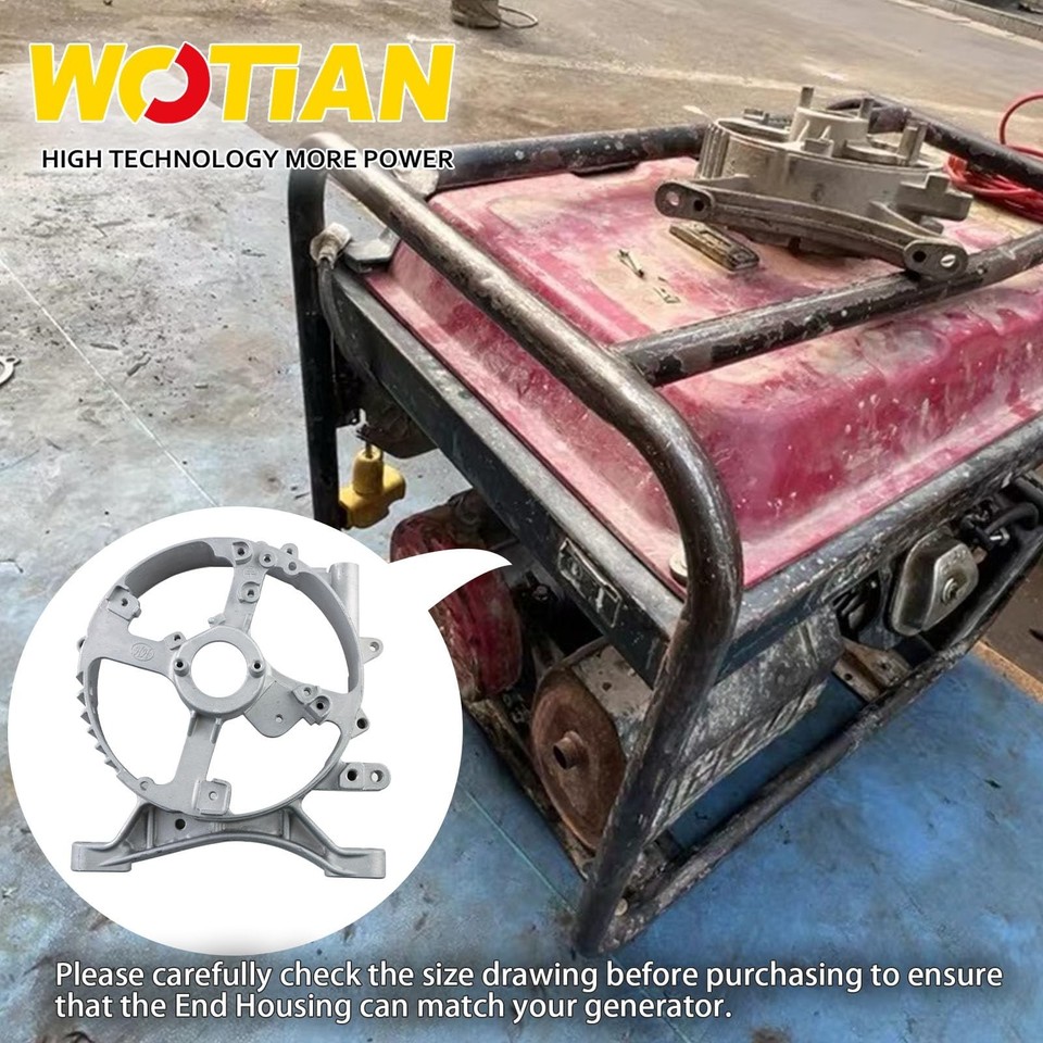 WOTIAN 420cc Generator End Housing Motor Rear Bracket Compatible with ...