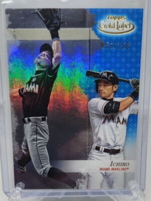 2017 Topps Gold Label Ichiro Blue /150 Miami Marlins #95 | eBay
