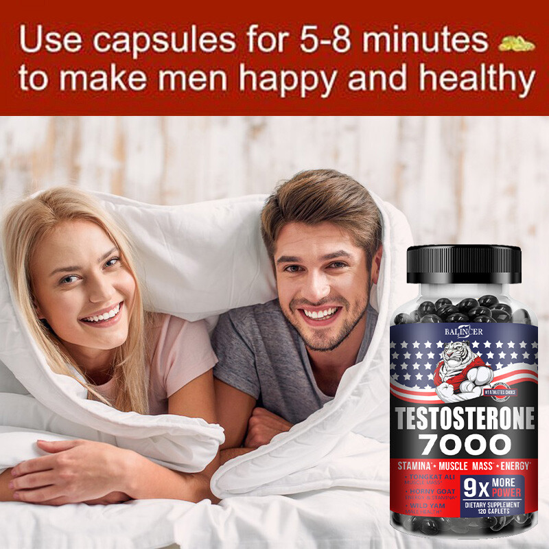 Muscle Growth + Strength+Male Performance Testosterone Booster Capsules ...