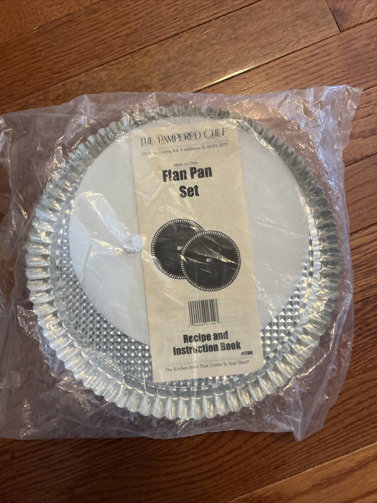 Pampered Chef Set of 2 Metal FLAN PANS Baking Pans #1700 Recipe ...