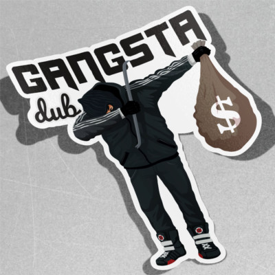 Gangster Swag Robber Celebrates Vic Vinyl Sticker Decal Window Car Van ...