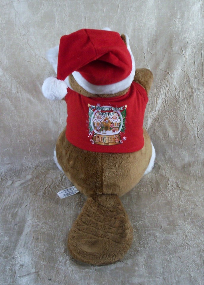 Buc-ee's Christmas 2023 Plush 11" Santa Beaver Toy Popular Travel Mega ...