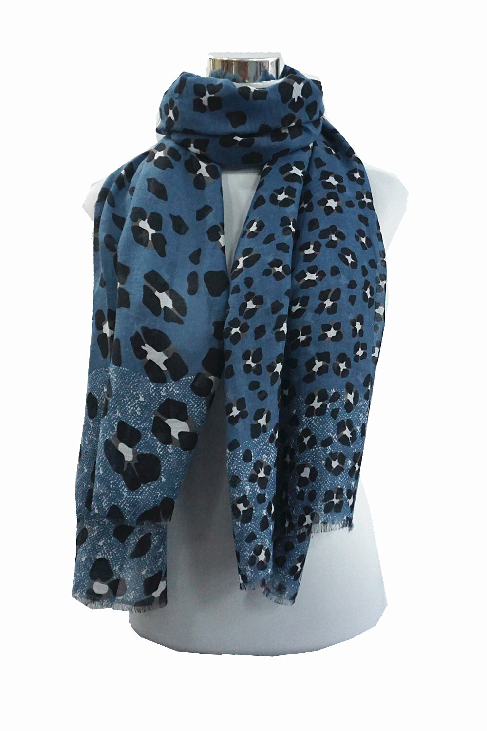 New Women Large Leopard Pattern Scarf Ladies Animal Print Shawl Wrap ...