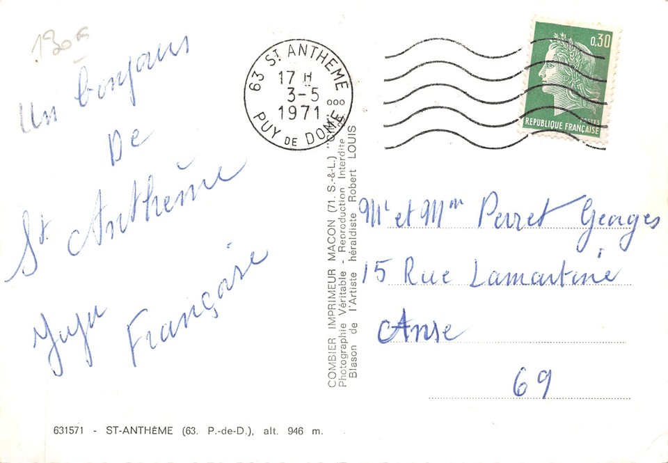 63-SAINT ANTHEME-N T559-B/0357 | eBay