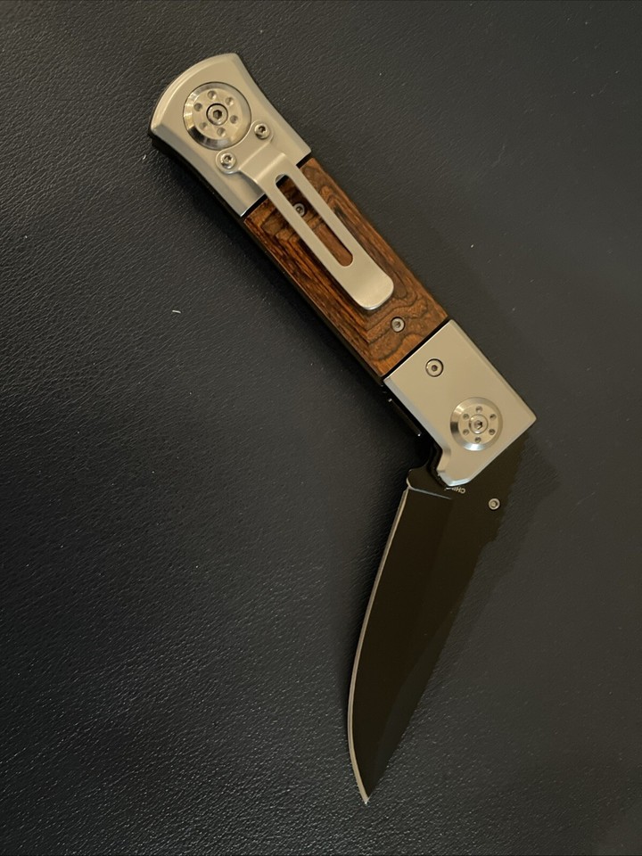 AUTHENTIC SIGN RIDGE RUNNER AISI WOOD HANDLE FOLDING POCKET KNIFE | eBay