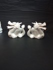 Pair of Yashimi K Porcelain Light Blue Dragon & 7 Lucky Gods Figurines ...