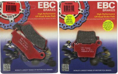 EBC Carbon X FA181X front & FA368X rear brake pad set fits 99-on KTM ...