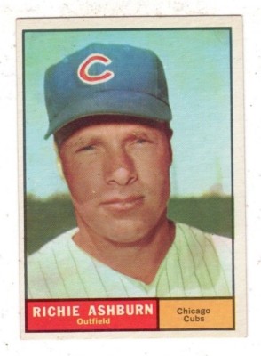 40% OFF 1961 Topps #88 Richie Ashburn - Chicago Cubs, Near Mint ...
