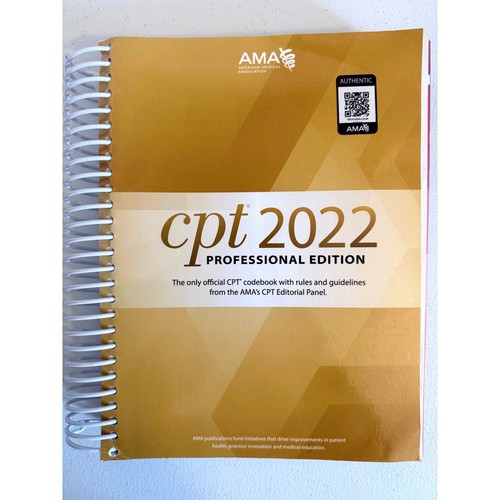 AMA CPT 2022 Professional Edition Medical Codebook Book | eBay