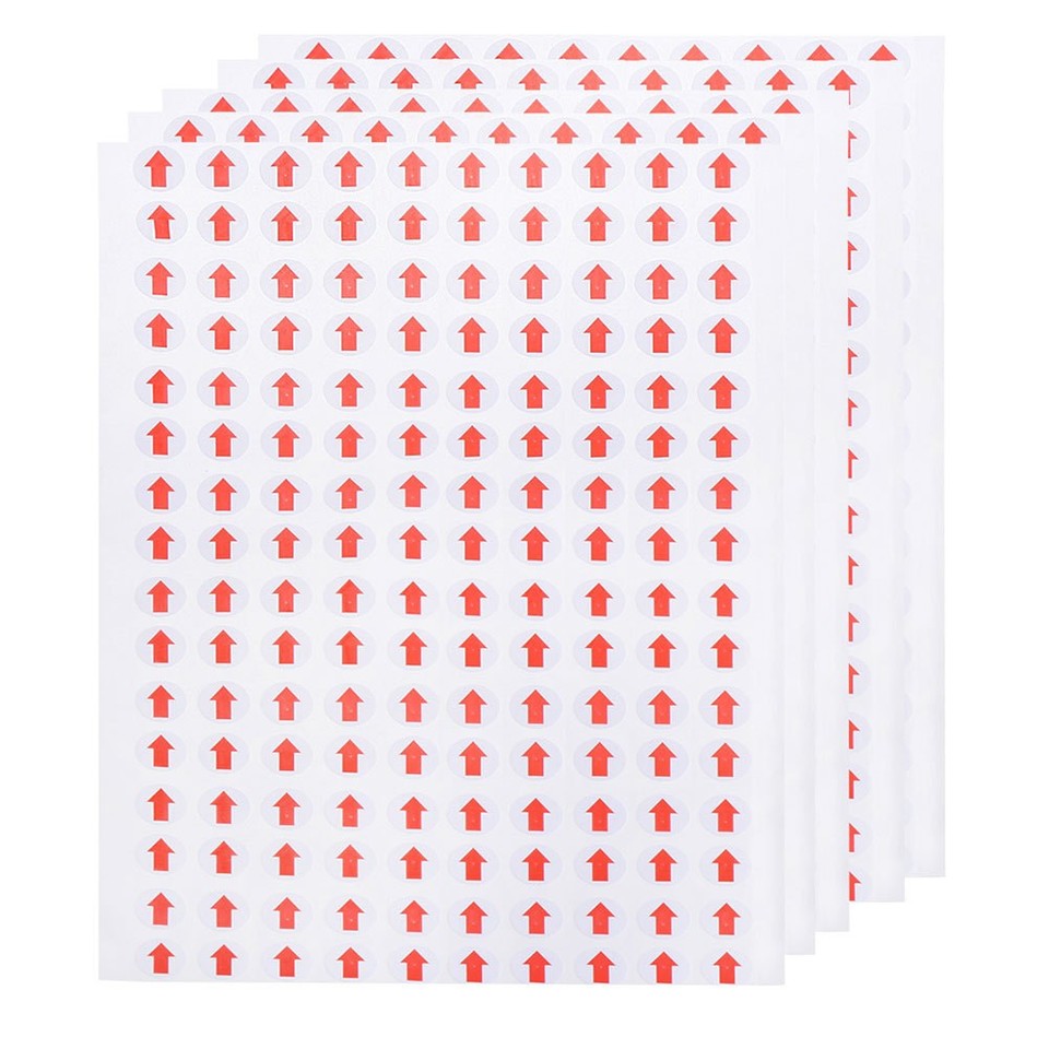 60 Sheets Small Sticker Arrows for Signs Indicating Direction Decals ...