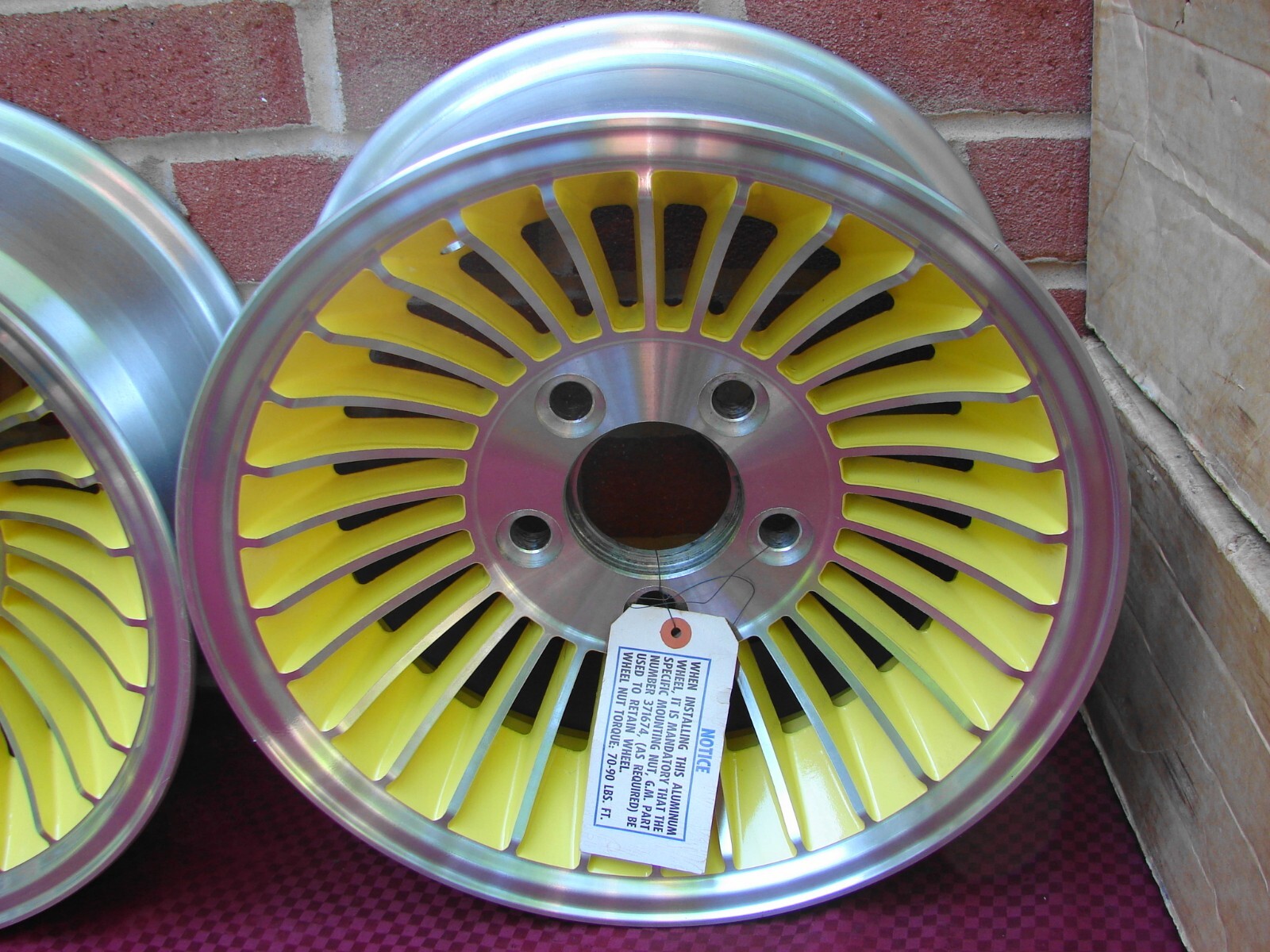 78 79 CAMARO NOS 14X7 YELLOW TURBINE WHEELS GM PART # 10002696 | eBay