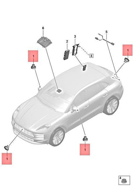 Genuine PORSCHE Macan 95B Camera PAB980546 for sale online | eBay