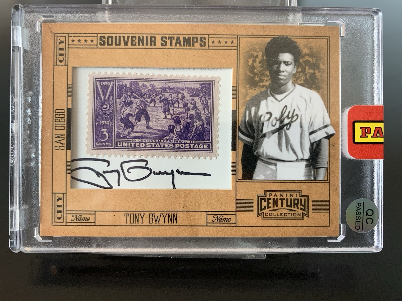 Tony Gwynn 2010 Panini Century Collection AUTOGRAPH Souvenir Stamps #45 ...