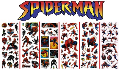 3D puffy Stickers SPIDERMAN SPIDER-MAN Superheroes | eBay