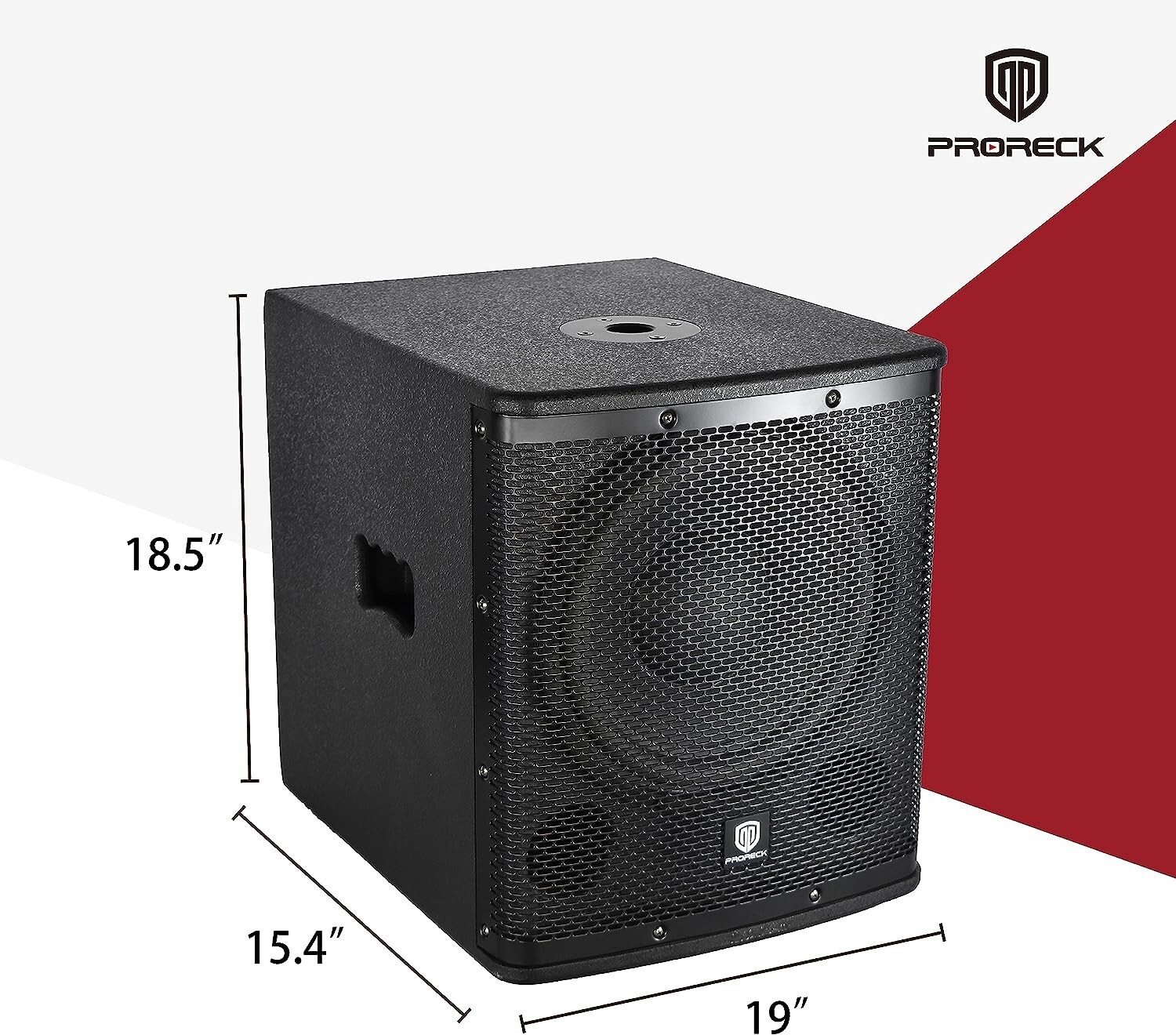 PRORECK SP-12X Active Powered PA DJ Subwoofer 12 inch 1000W with Class ...