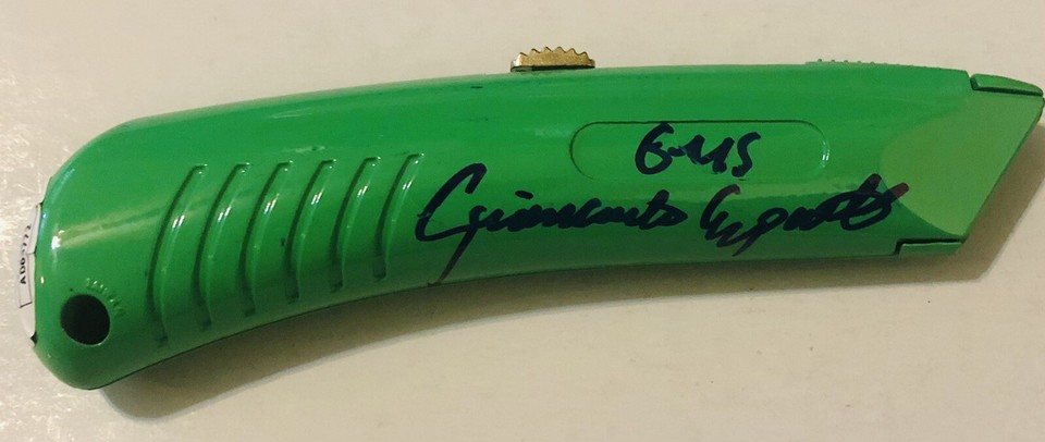 GIANCARLO ESPOSITO SIGNED GREEN BOX CUTTER BREAKING BAD GUS FRING JSA ...