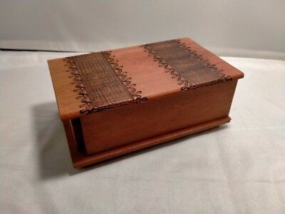 Hand Carved Trick Lock Novelty Wood Box (WC2003) | eBay